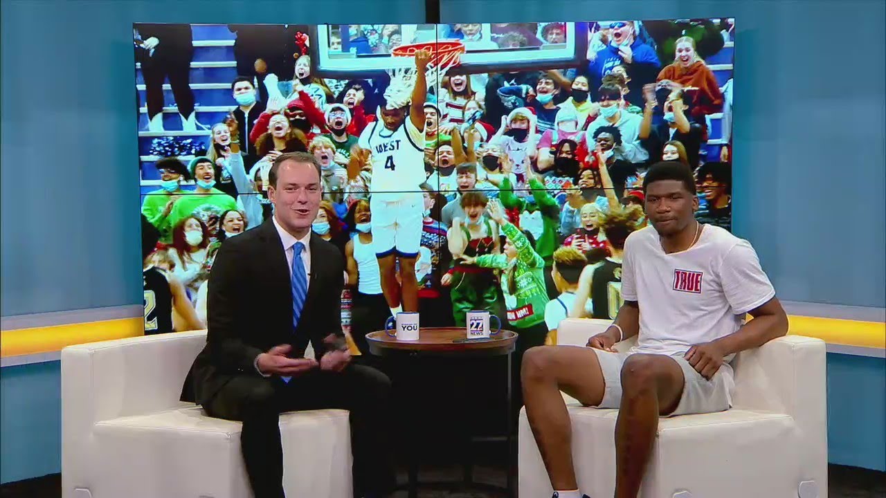 Elijah Brooks commits to North Dakota live on 27 News - YouTube
