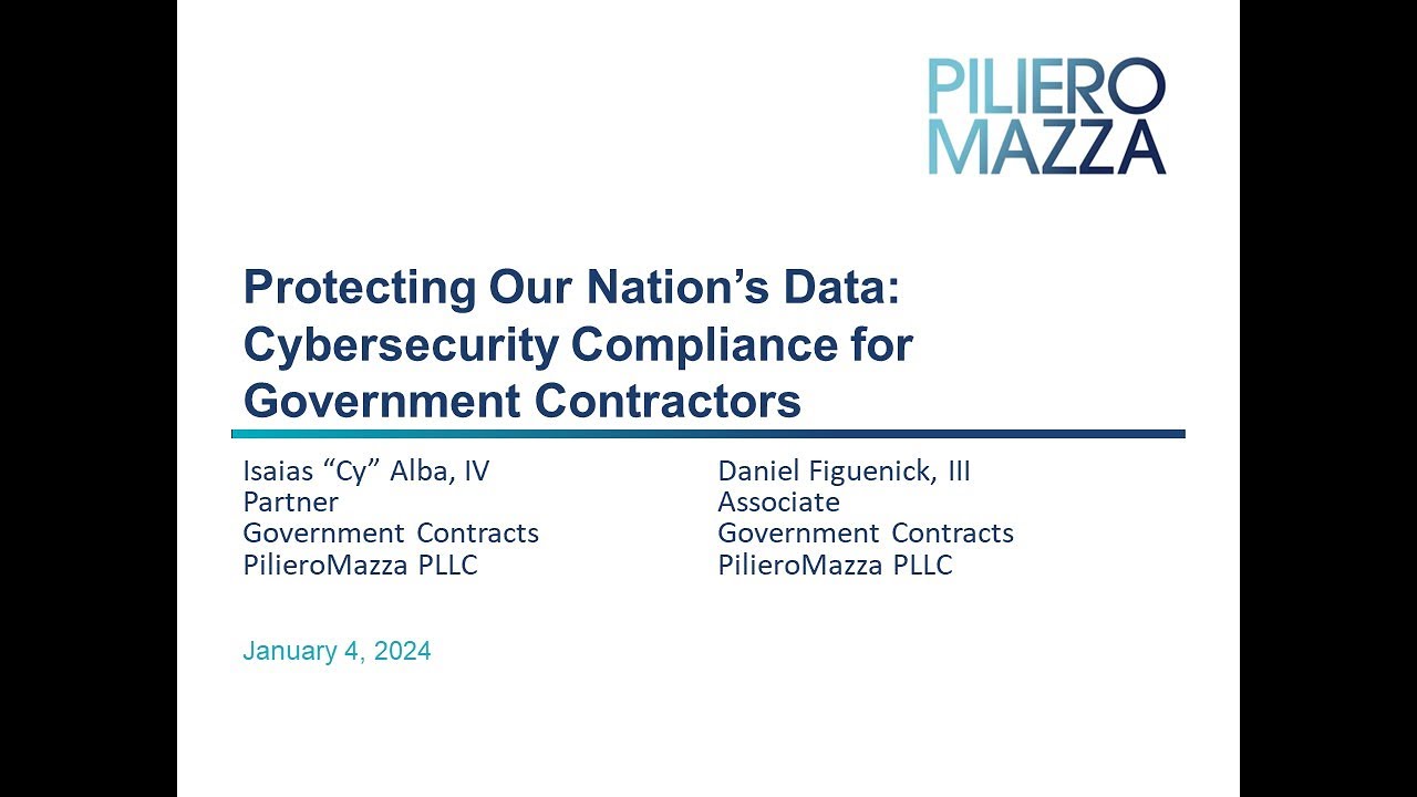 Protecting Our Nation’s Data: Cybersecurity Compliance for Government ...