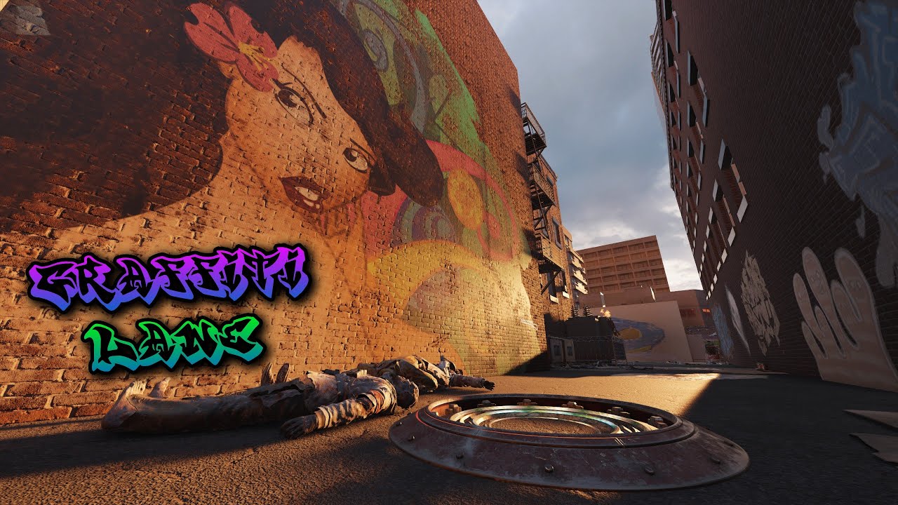 Bo3 New Custom Zombies Graffiti Lane - YouTube