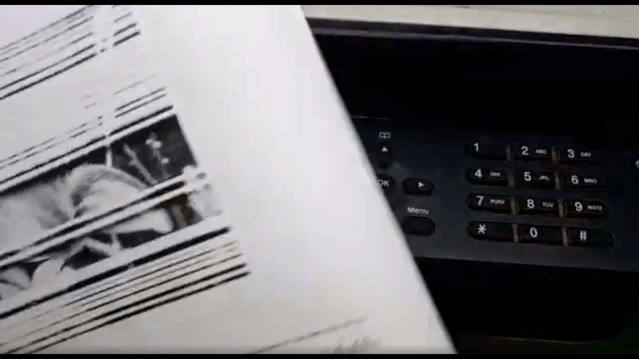 Laser Printer Printing Lines On Paper horizontal Line 