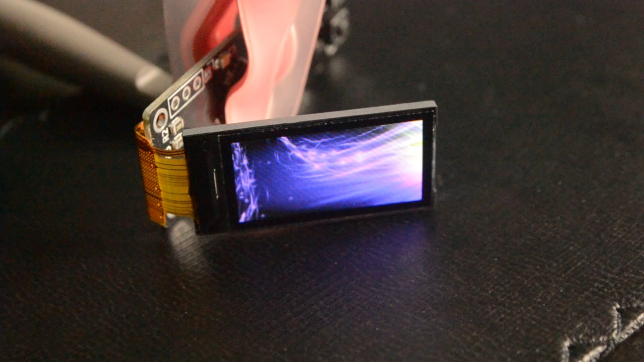 1 inch miniature color tft display - YouTube
