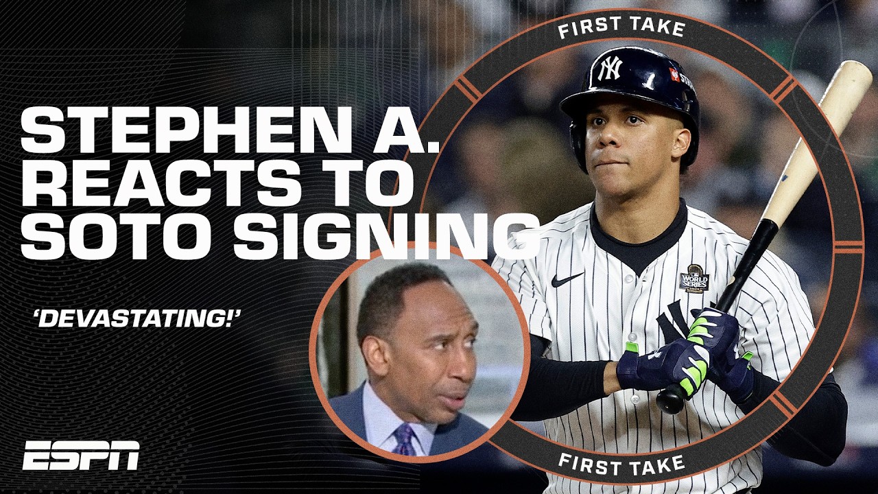 'DEVASTATING' 🤦‍♂️ - Stephen A. reacts to Juan Soto signing with the ...
