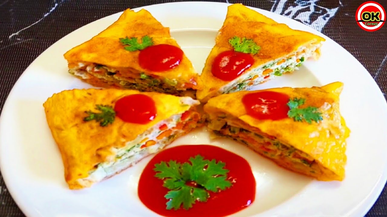 How To Make Egg Triangle At Home//Egg Roll Triangle Recipe //Egg Roll ...