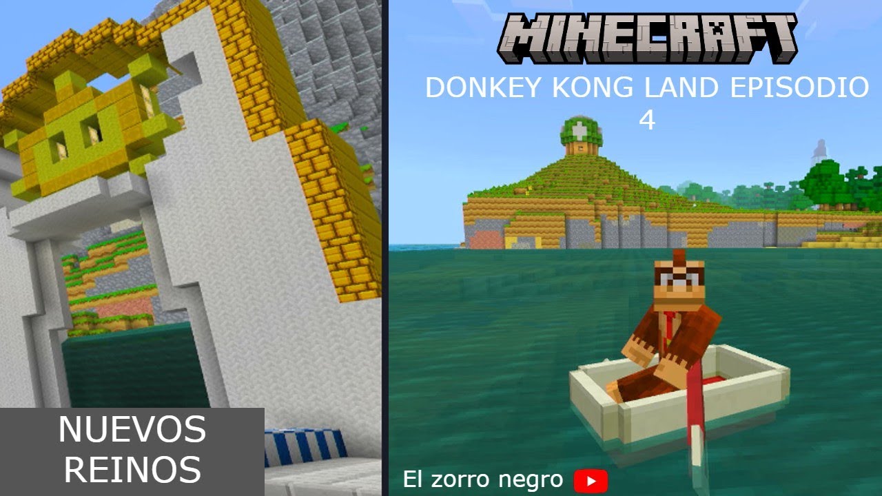 MINECRAFT DONKEY KONG LAND EPISODIO 4 NIEVE DE VERANO - YouTube