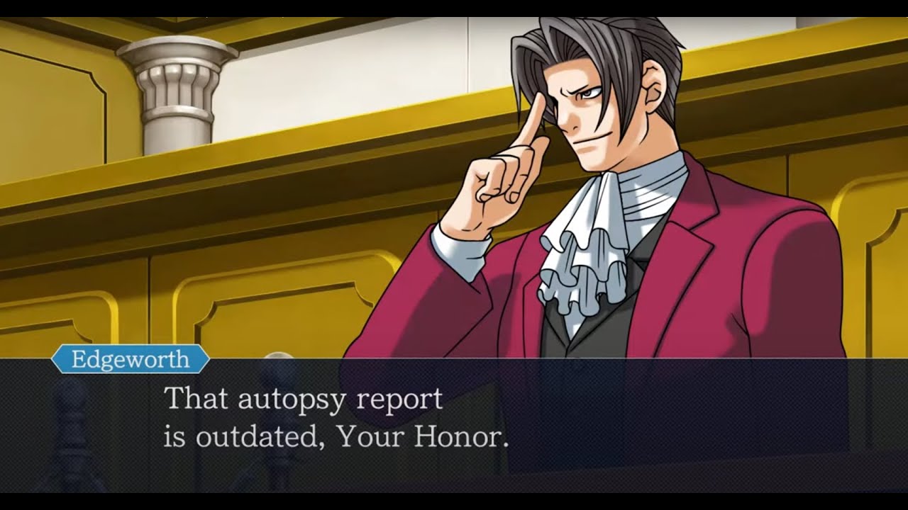 Ace Attorney: Updated autopsy report(game vs anime(eng dub) vs movie ...