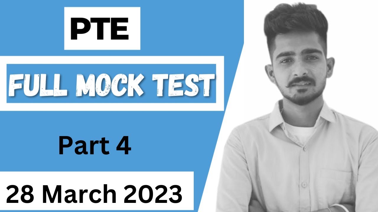 Pte full mock test| real pte mock test trick 8to12 words| part 4 - YouTube
