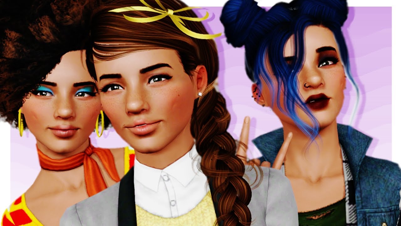1 SIM, 3 STYLES | Create-A-Sim | The Sims 3 👗👖👚 - YouTube