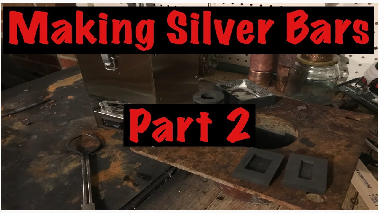 Melting .999 Fine Silver Part 2. Pouring Silver Bars - YouTube