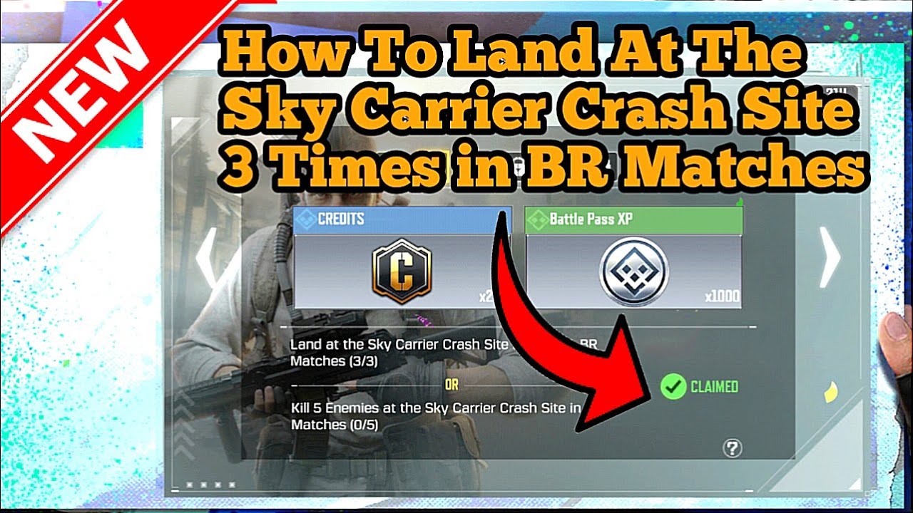 How To Land At The Sky Carrier Crash Site 3 Times in BR Matches Cod ...