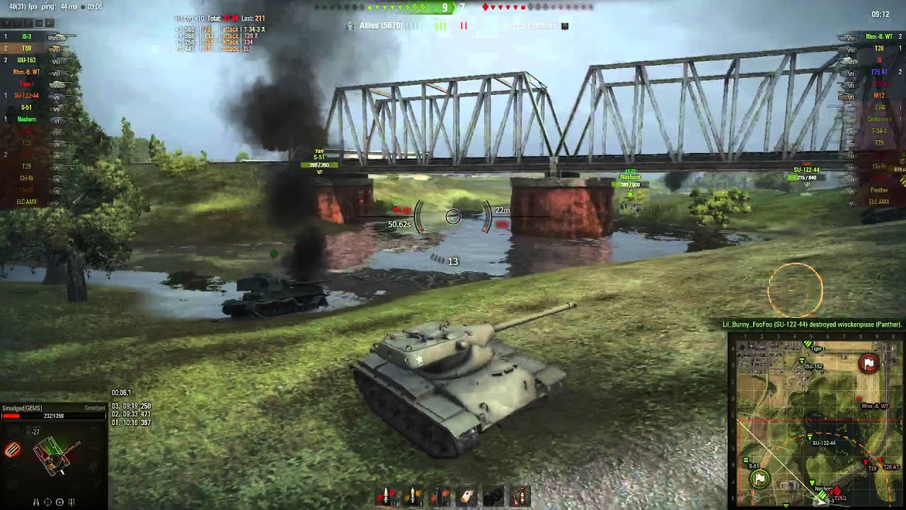 World of Tanks - T69 more American fun. 3k Damage no premium rounds ...