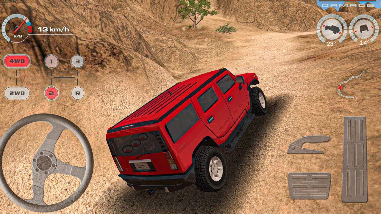 off-road Drive Dessert | Hummer H2 Level 6 - YouTube