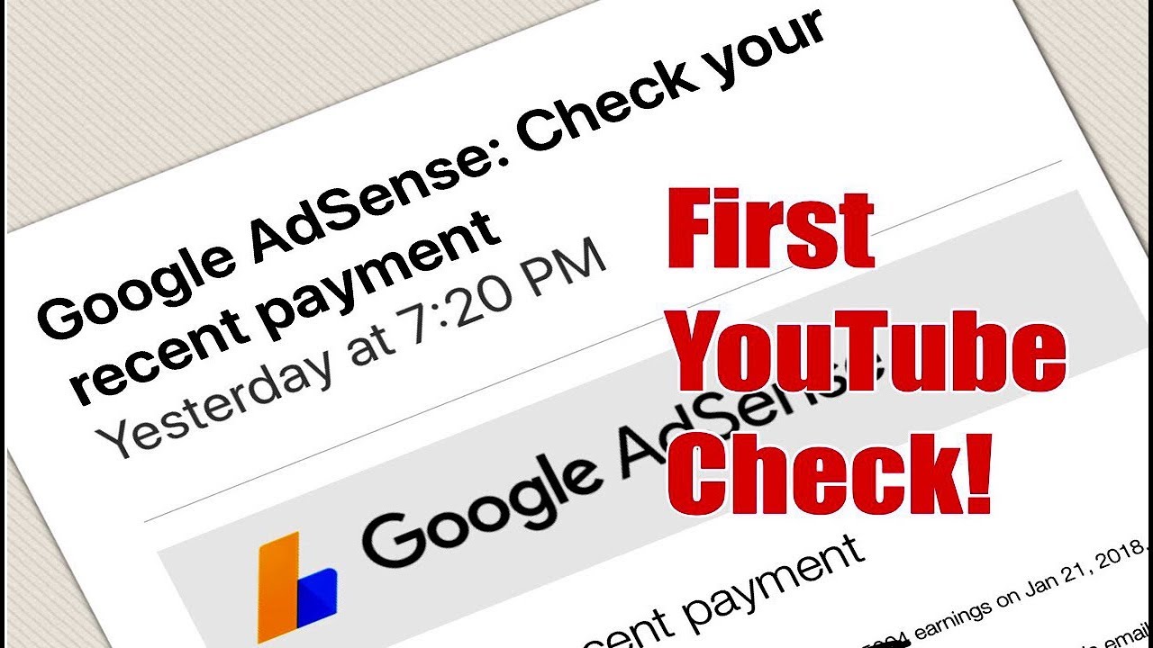 My First Youtube Check | What I Made And Tips To Help You Grow! - YouTube