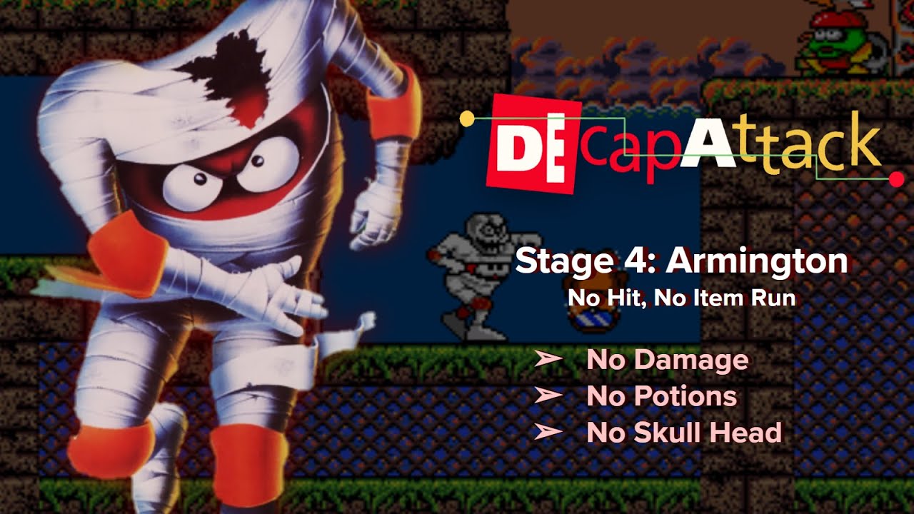 Decap Attack - Stage 4: Armington - No Hit, No Item Run - YouTube