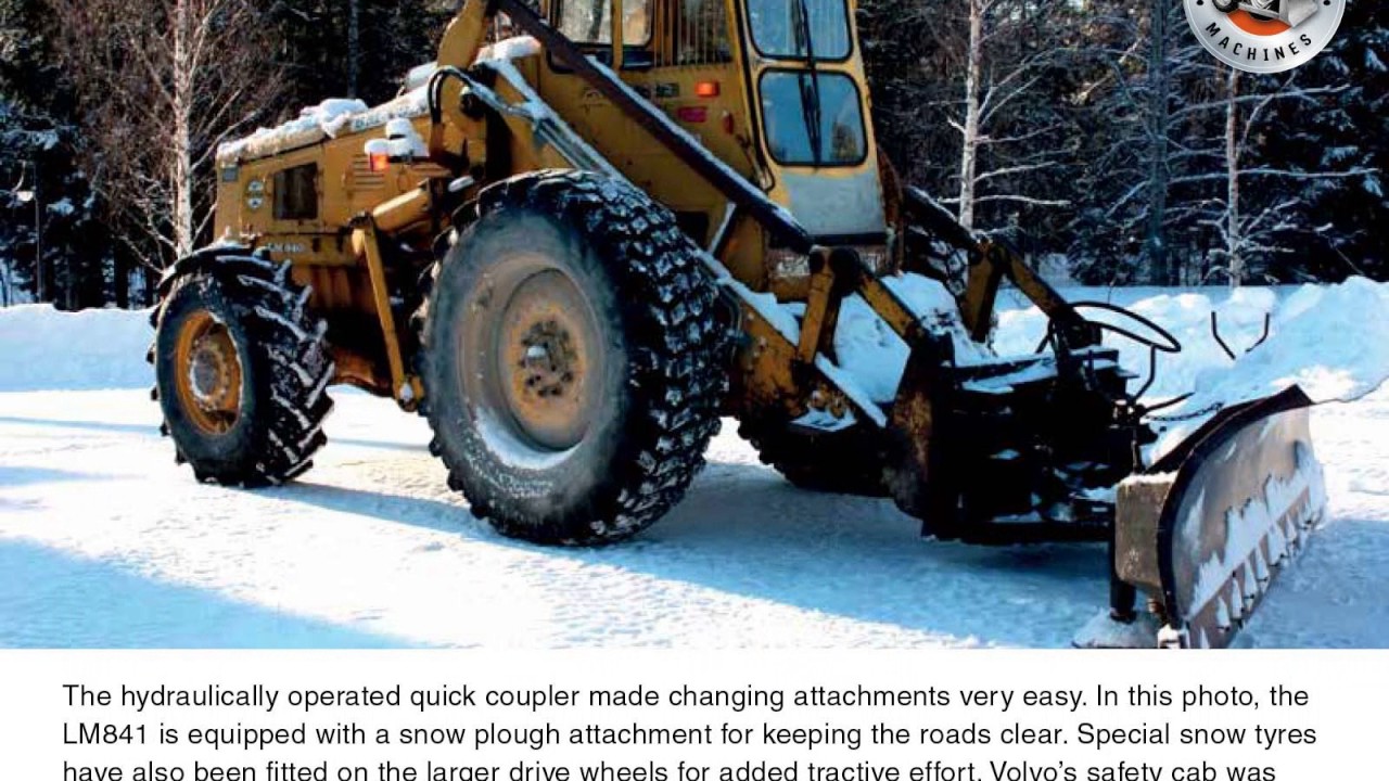 Volvo construction: The LM841 Volvo Loader - YouTube