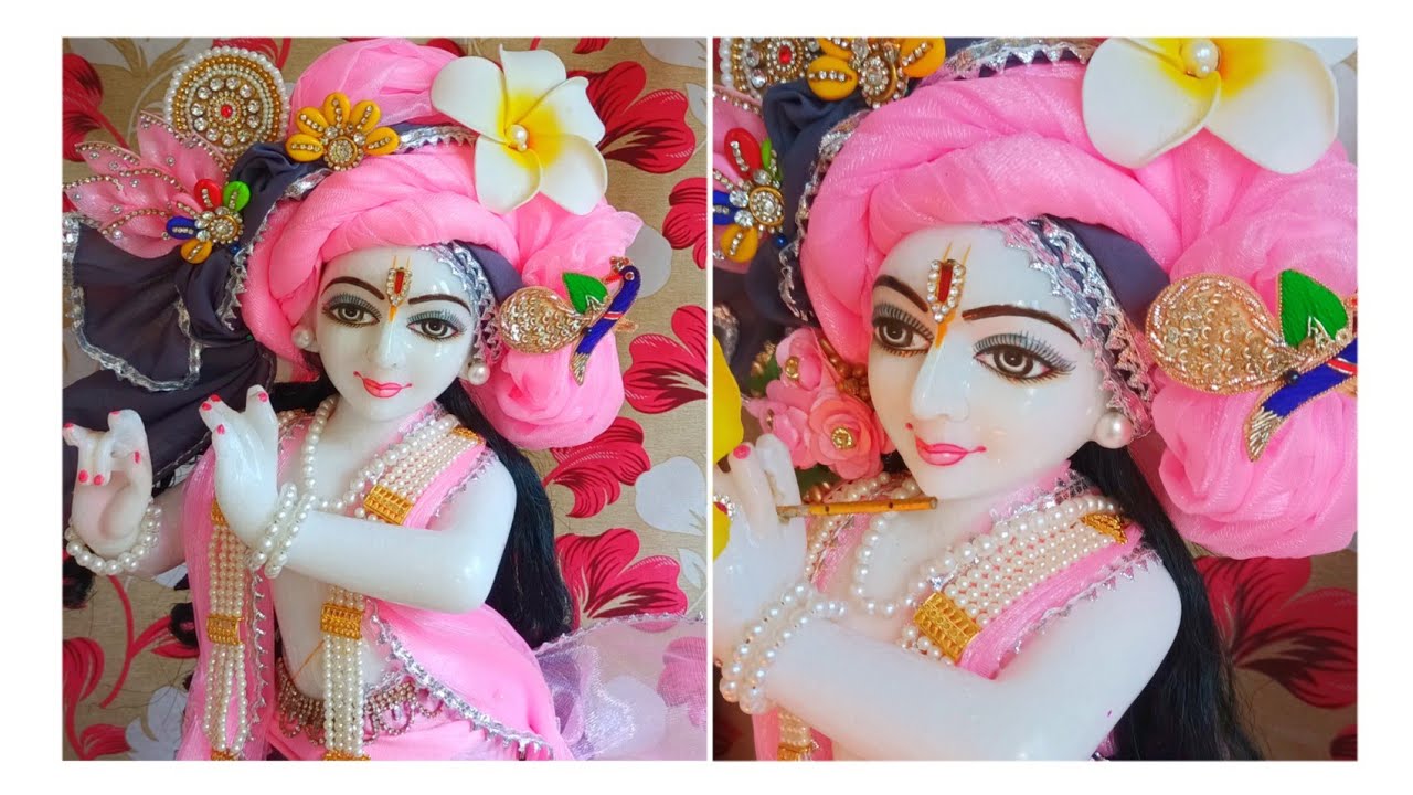 🫣Lord Krishna dressing||Krishna shringar|| শ্রীকৃষ্ণের শৃঙ্গার দর্শন ...