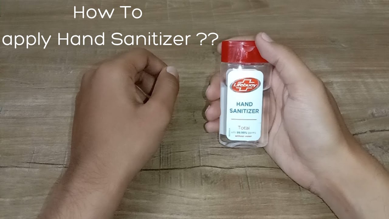 How To apply Hand Sanitizer? - YouTube