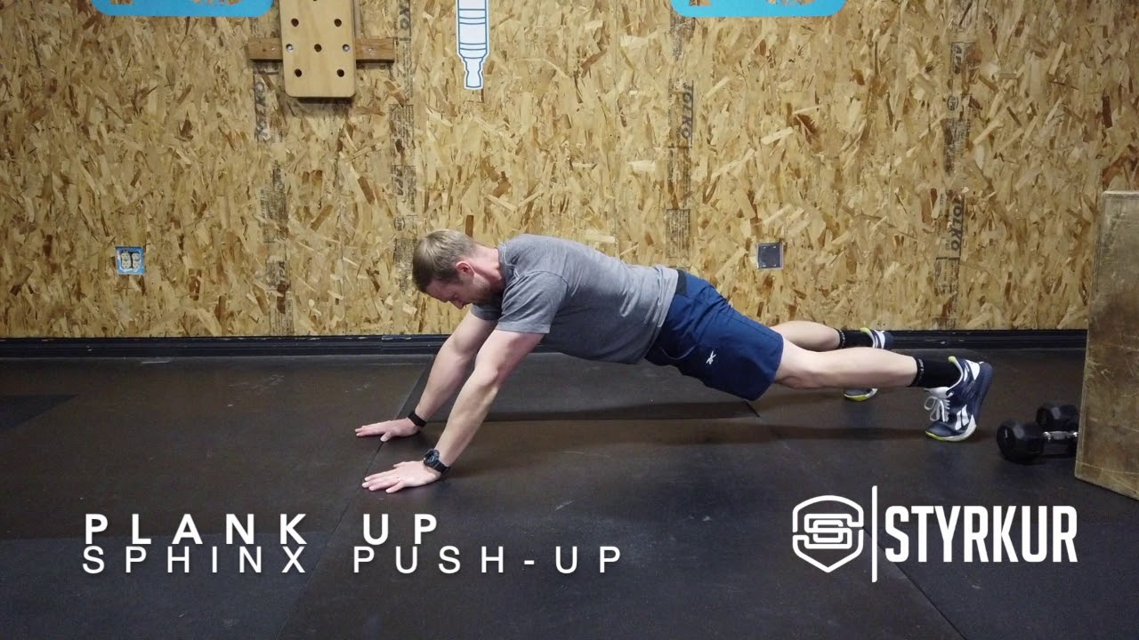 Plank-up and Sphinx Push-up - YouTube