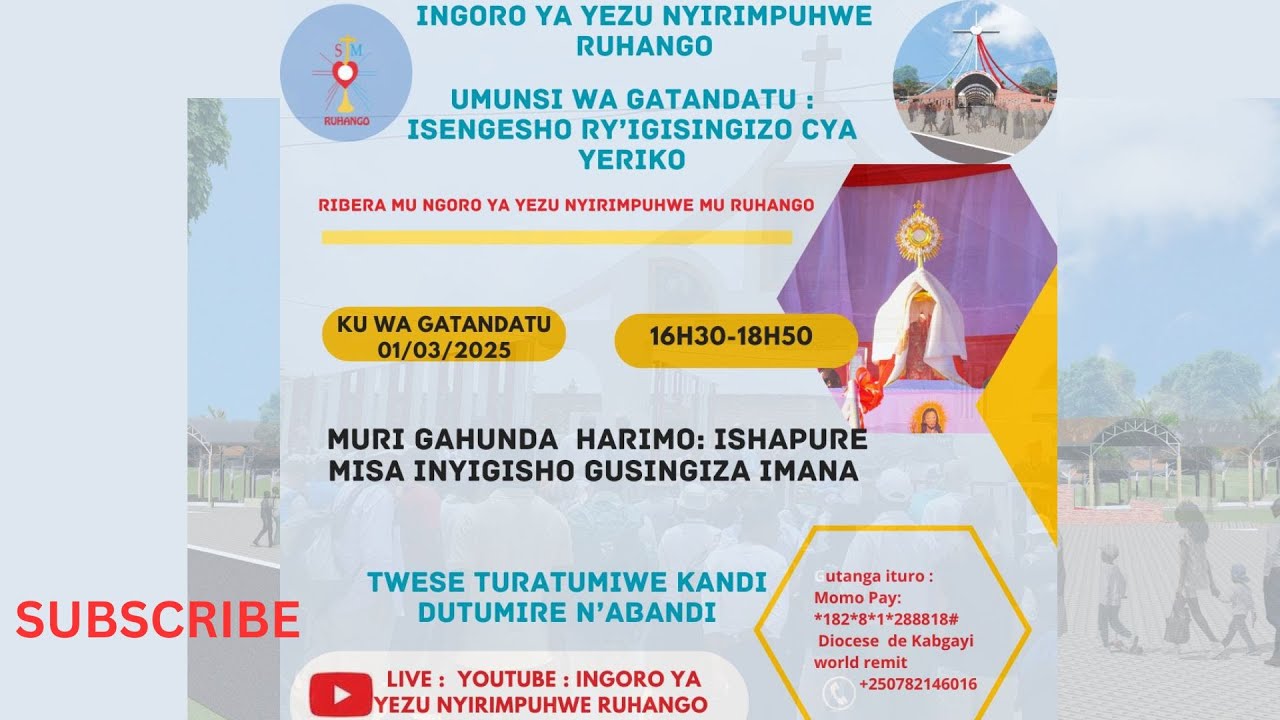 Umunsi wa 6 (01/03/2025) ISENGESHO RY'IGISINGIZO CYA YERIKO-RUHANGO ...