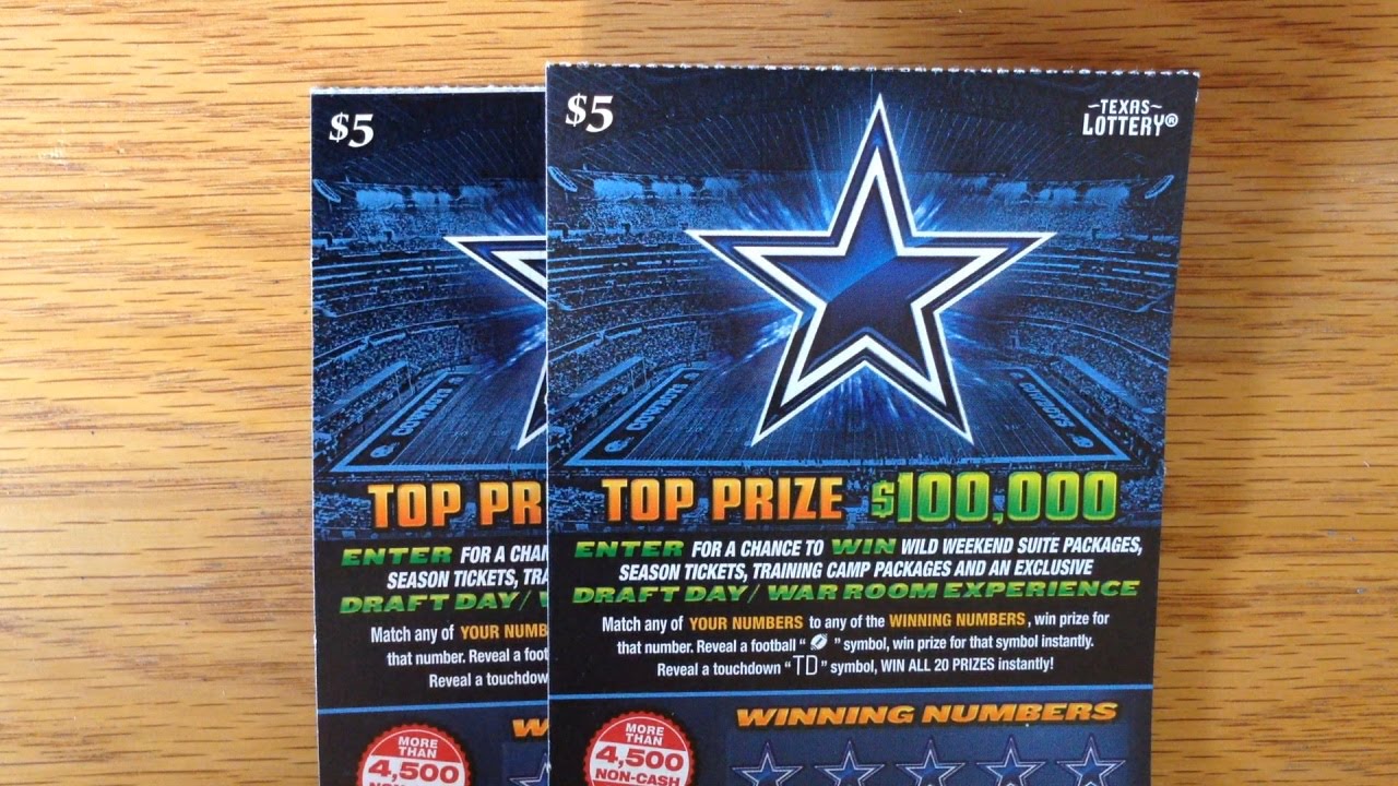 2X $5 Cowboys - TX Lottery Scratch Off - YouTube