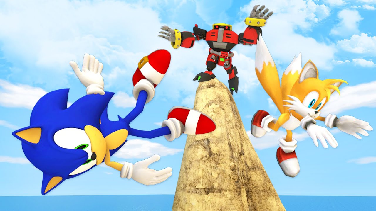 Sonic: Ragdolls Jumps & Falls [GMOD] - Episode 58 - YouTube