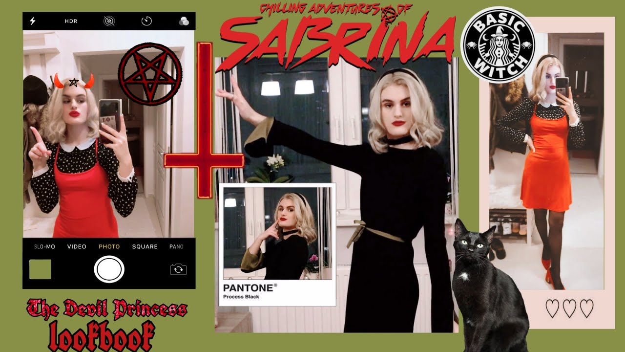 Sabrina Inspired Lookbook// Chilling Adventures of Sabrina - YouTube