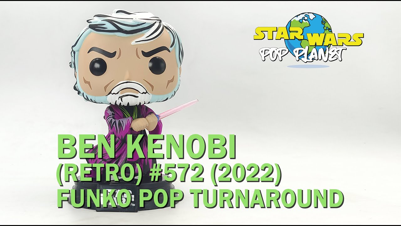 Ben Kenobi (Retro) #572 (2022) - Star Wars Funko Pop Turnaround - YouTube