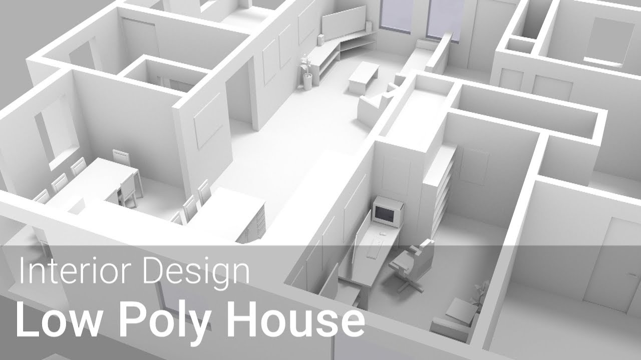 Low Poly - House Interior Design [Blender] - YouTube