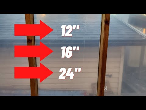 What Is The Distance Between Studs On An Interior Wall