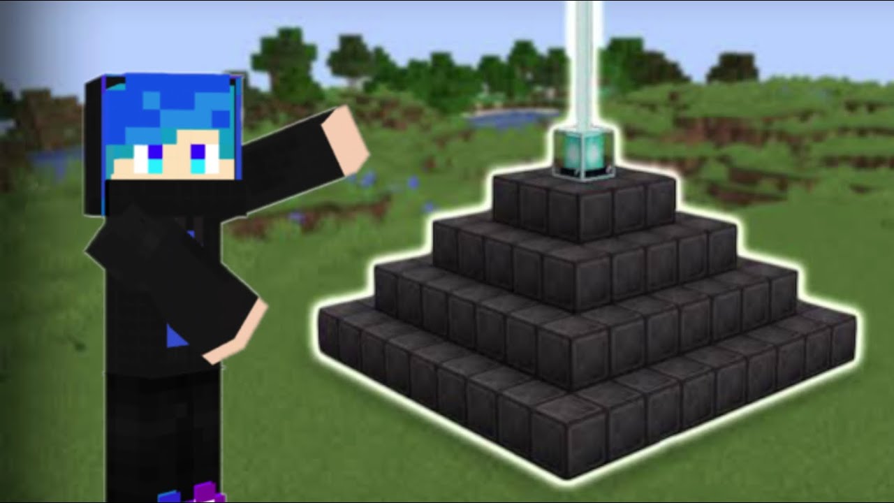 Hice un BEACON de NETHERITE 4TRUPLE en mi MUNDO de MINECRAFT BEDROCK 😱 ...