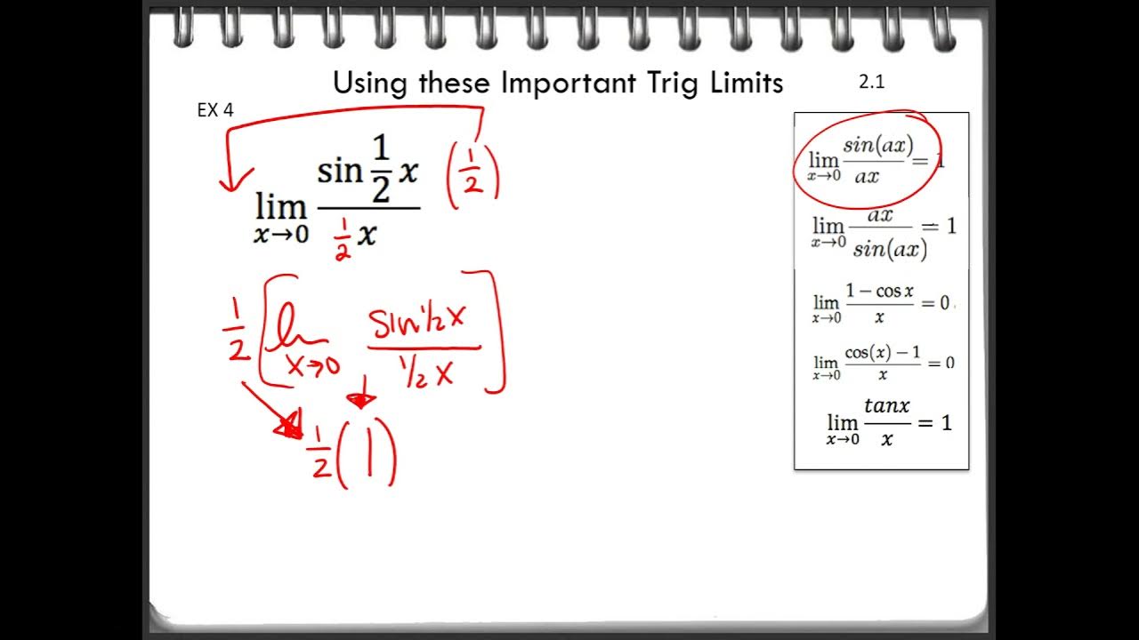 7. Limits Involving Trig Functions - YouTube