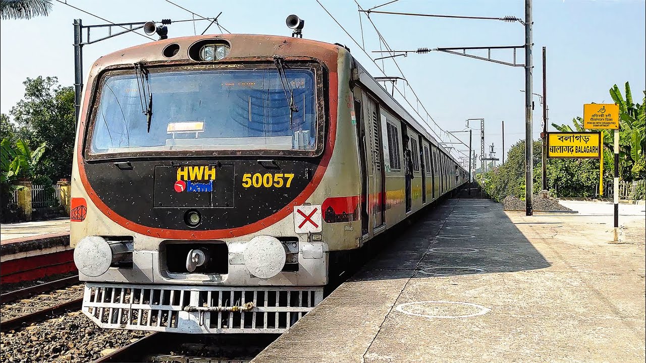 The charismatic king of EMU local train BEML - gorgeous entrance & on ...
