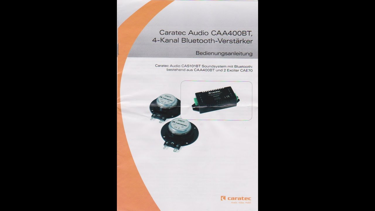 Wohnmobil, Caratec Audio CAS101BT, Bluetooth Verstärker mit 2 ...