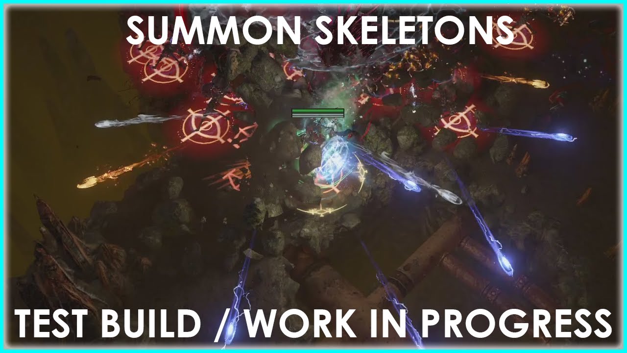 PoE - Summon Skeleton Necro Test Build for 3.15 - YouTube
