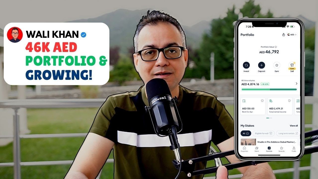 Easy Property Investment In Dubai From 500 AED | STAKE UAE | Wali Khan - YouTube