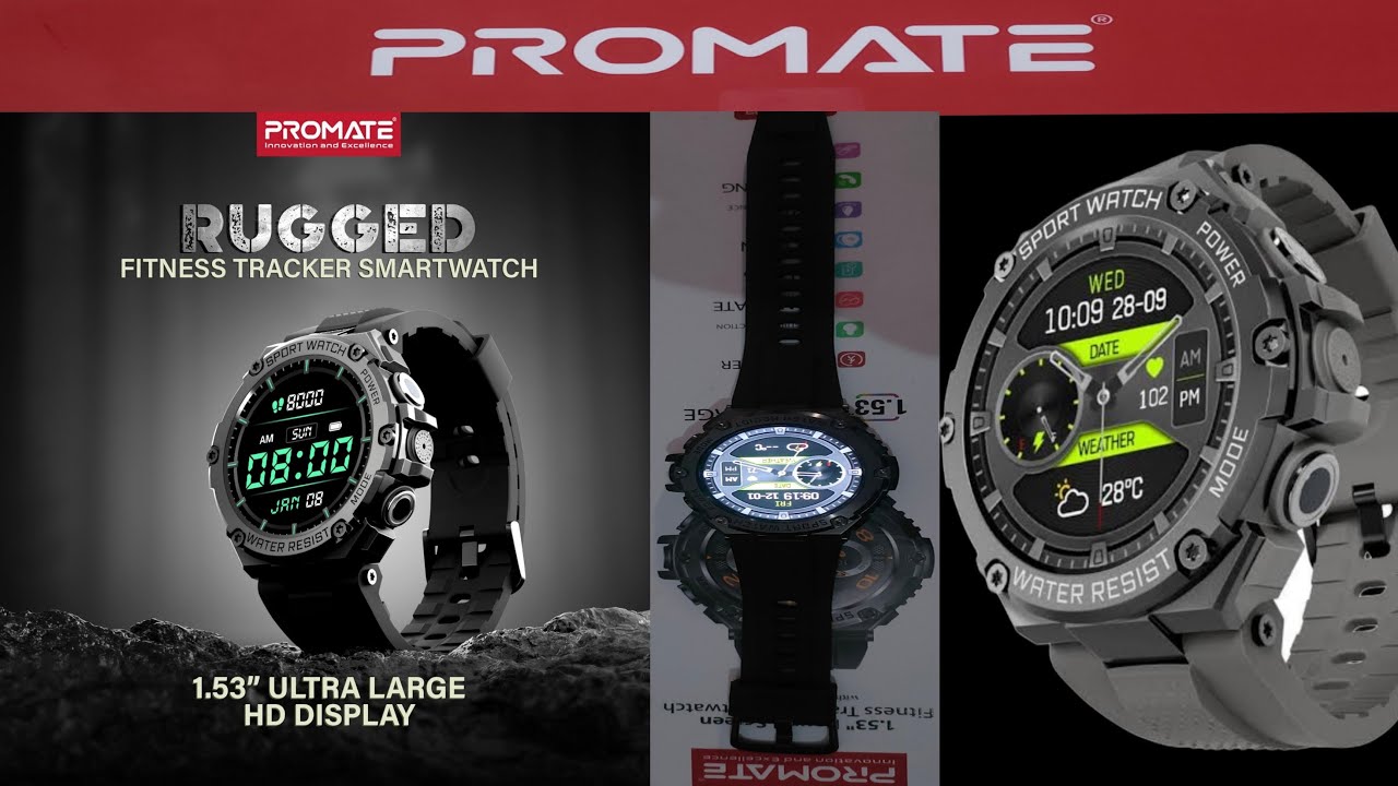 Promate Xwatch - R19 Smartwatch 🔥 Full Unboxing & Review || 5.1 BT ...