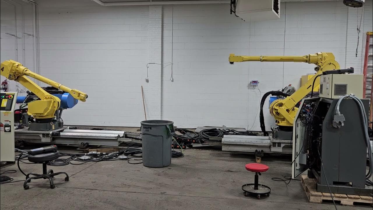 Dual FANUC M-710ic/20L Industrial Robots With 35 Foot Track - Robots ...