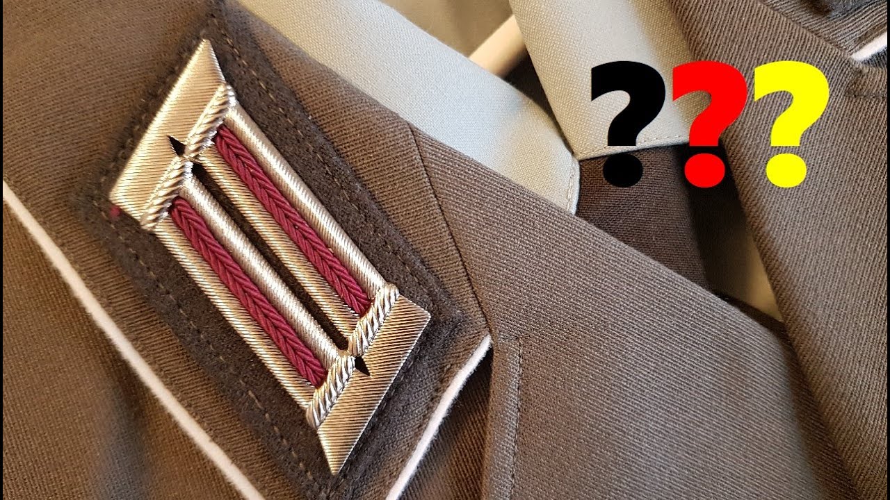 How to attach East German Collar Tabs (DDR Uniform Tutorial) - YouTube