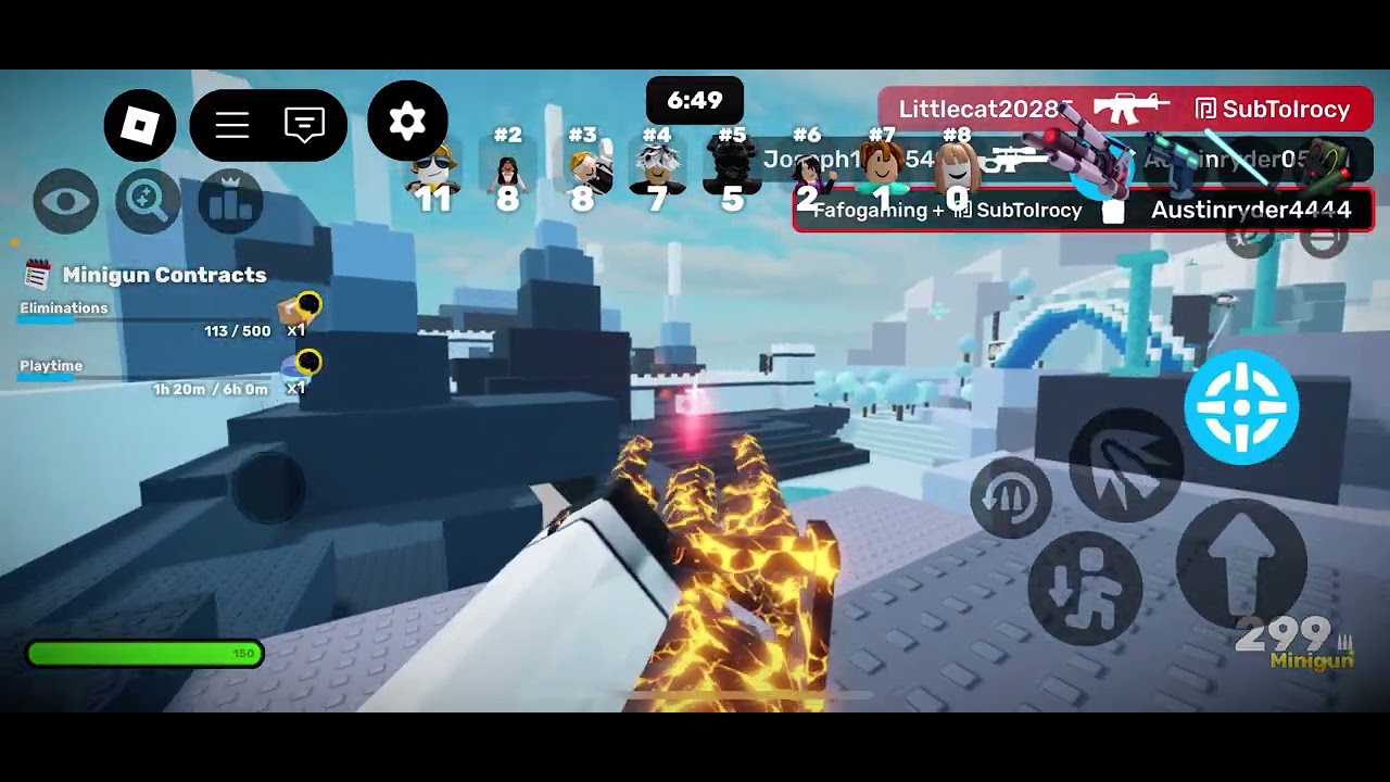DIAMOND MINIGUN 0/3 (Roblox rivals) lagging - YouTube