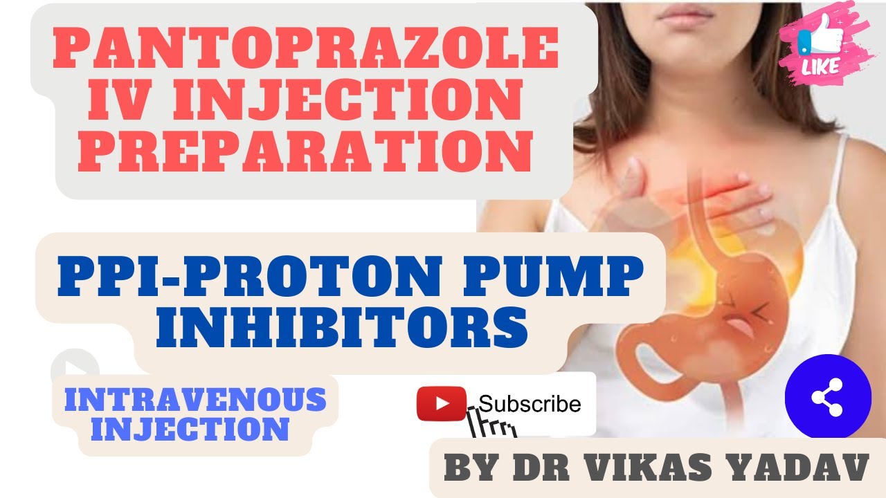 Pantoprazole IV injection preparation.#dilution #ppi # ...