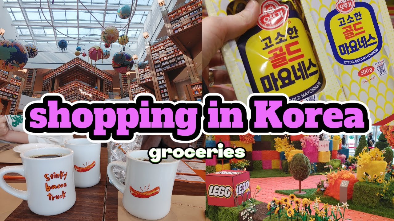 grocery shopping in Korea vlog 🇰🇷 supermarket food with prices l E-Mart ...