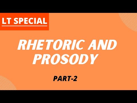 Rhetoric and Prosody ||Rhetoric and Prosody in English Literature ...