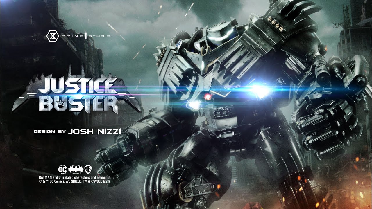 Prime 1 Studio: Justice Buster & Batman Advanced Suit Statue Design By ...