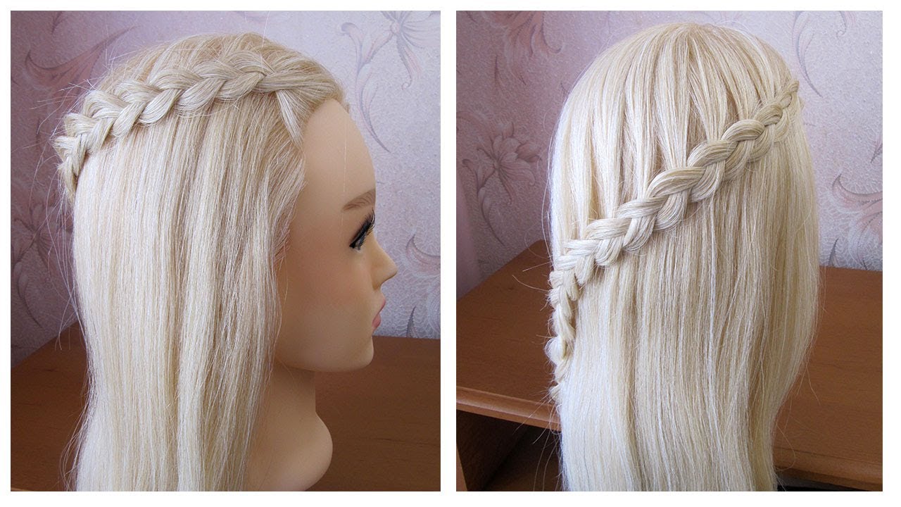 How to do a reverse braid 🌺 Easy hairstyle tutorial for beginners - YouTube