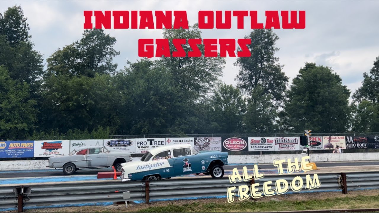 55 Gassers and More! Indiana Outlaw Gassers at Bunker Hill Dragstrip ...