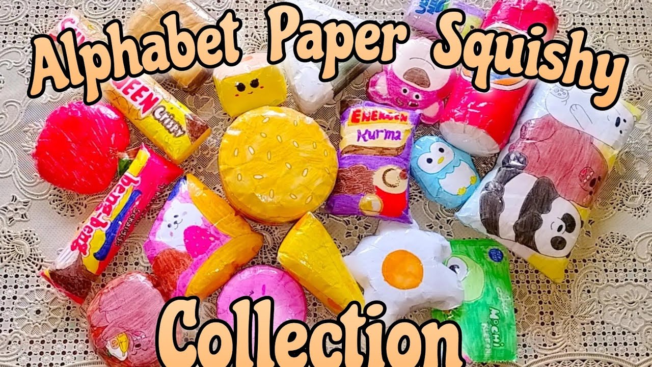 ALPHABET PAPER SQUISHY COLLECTION - YouTube