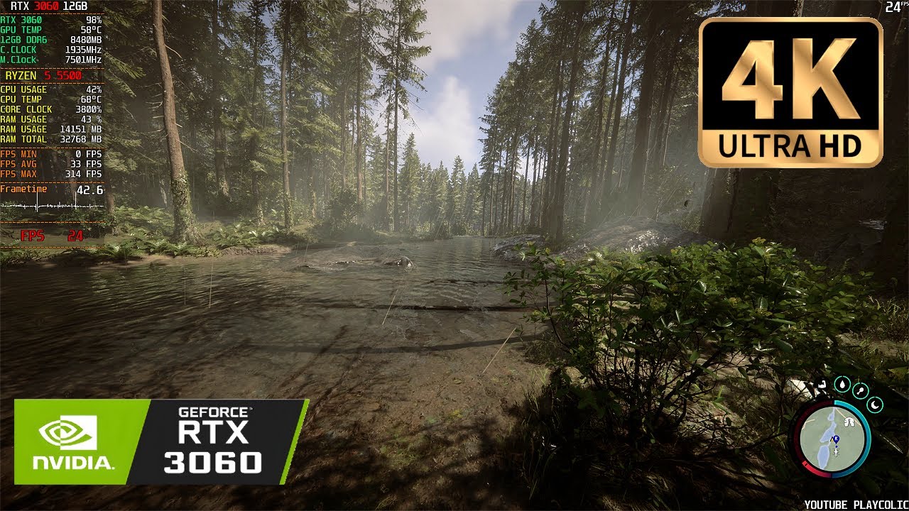 Sons of the Forest : RTX 3060 12GB + AMD RYZEN 5 5500 ( Ultra Graphics ...