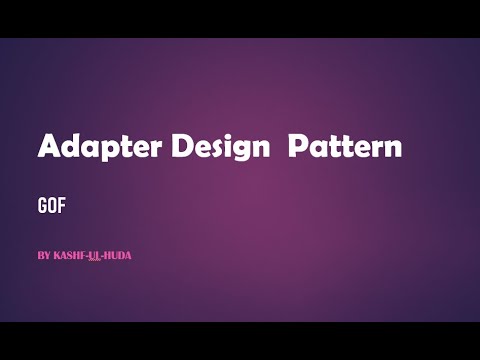 GOF || Adapter Design Pattern Theory|| Explained in URDU/HINDI - YouTube