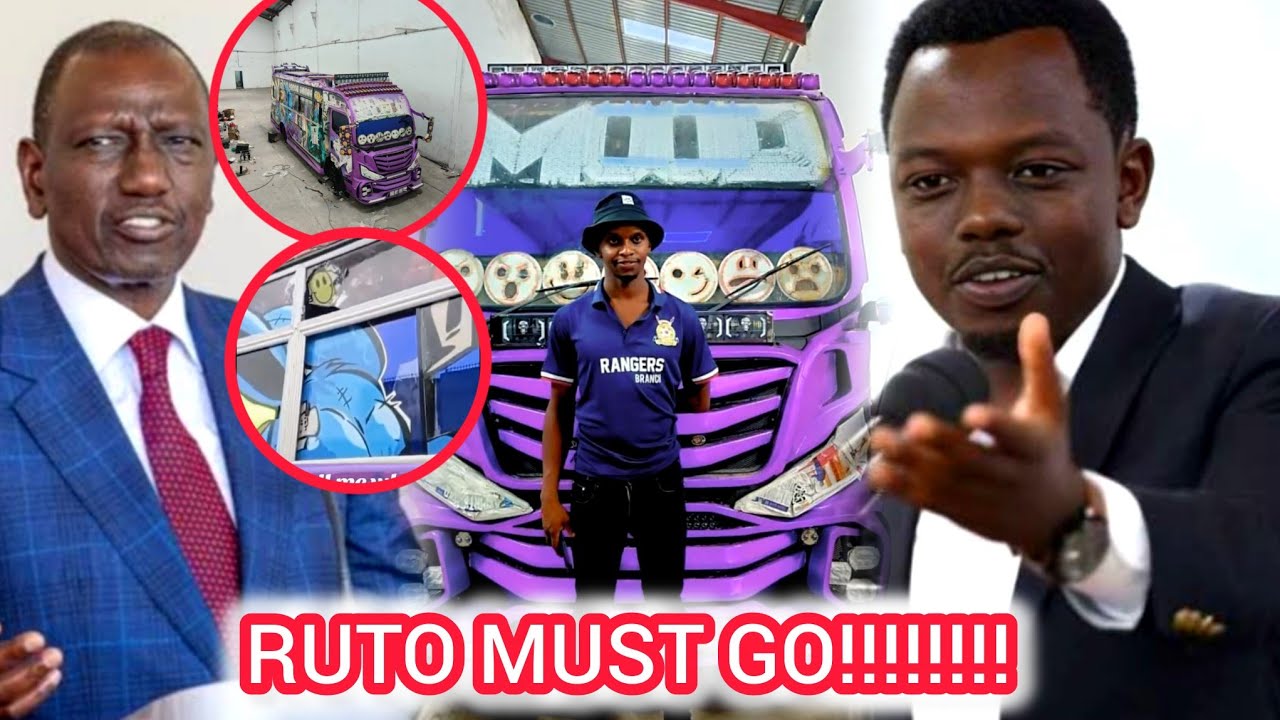 ANGRY GEN Z DESTROY GEORGE RUTO NEWLY LAUNCHED MATATU "MOOD" - YouTube