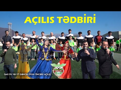 Şəhid övladları futbolda - Qax FK və VT Gəncə oyun öncəsi açılış