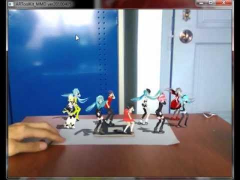 ARToolkit_MMD SNSD Gee Project - Vayanis - YouTube